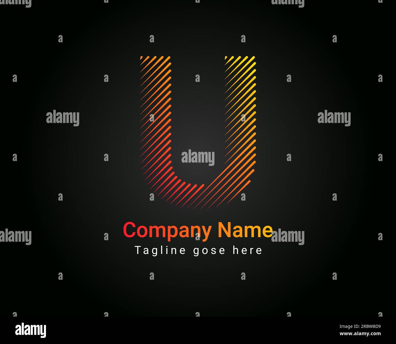 Colourful circle monogram vector hi-res stock photography and images ...