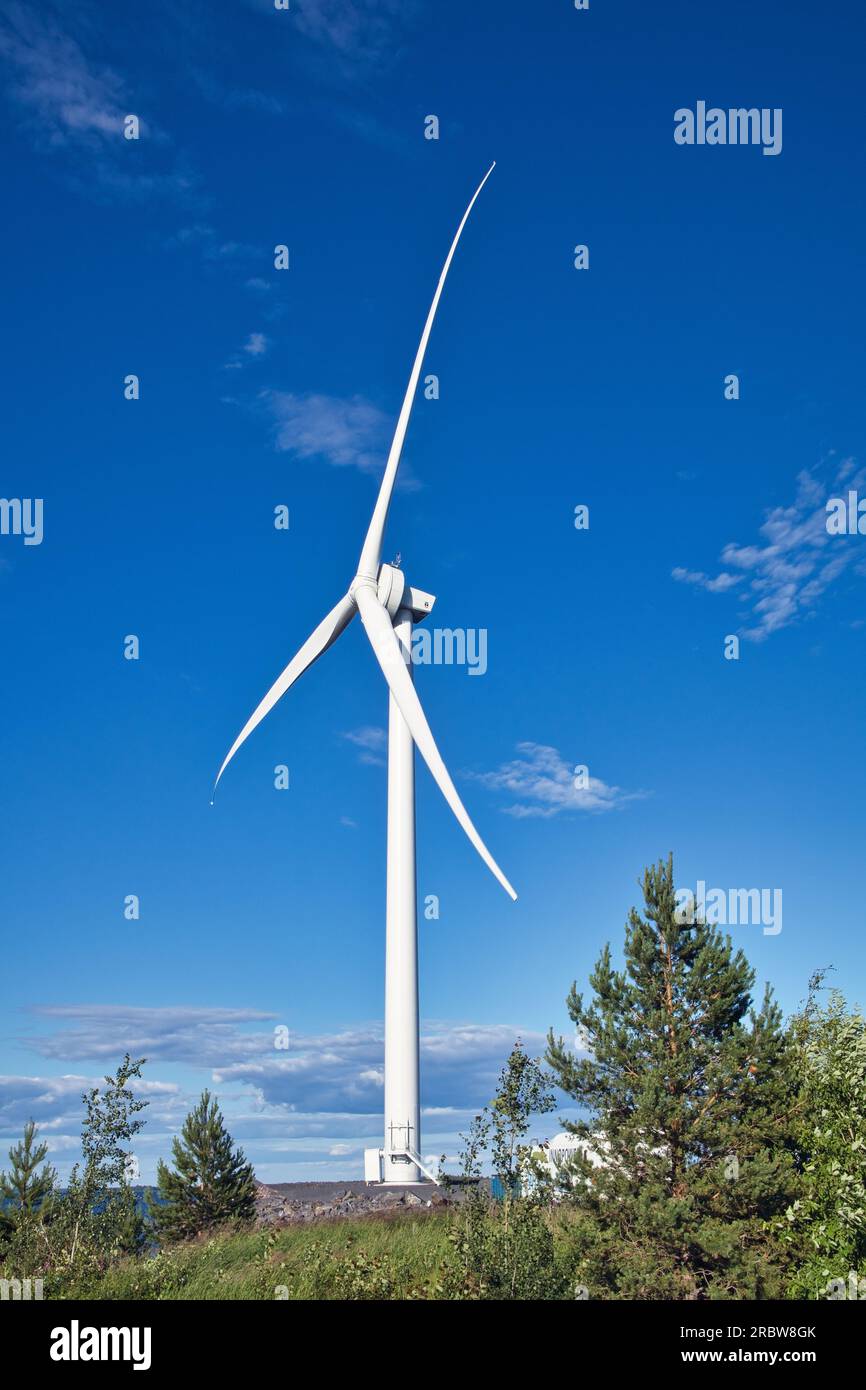 wind power plant in Riutunkari, Oulunsalo Oulu Finland Stock Photo - Alamy