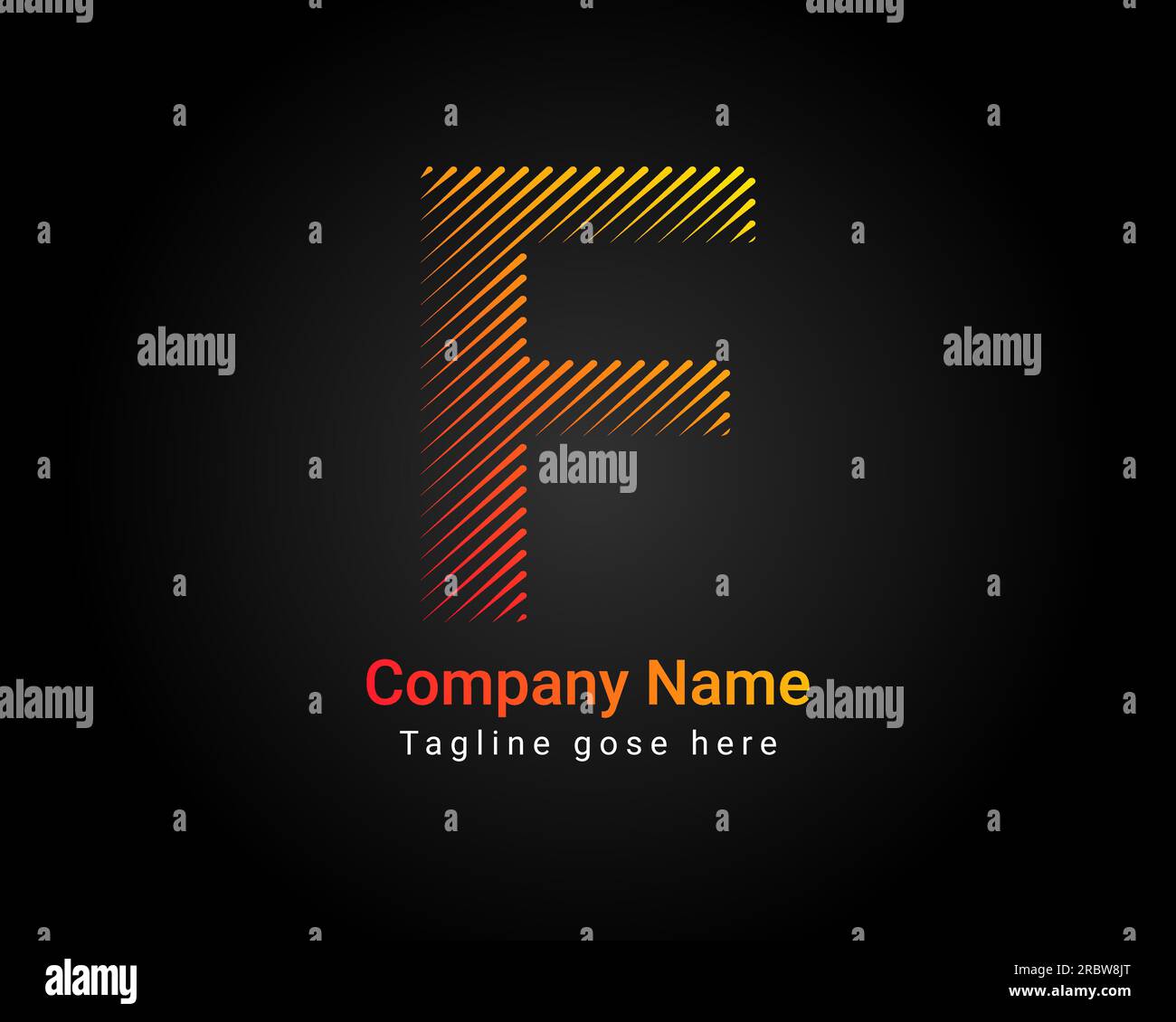 Letter f monogram logo Stock Vector Images - Alamy