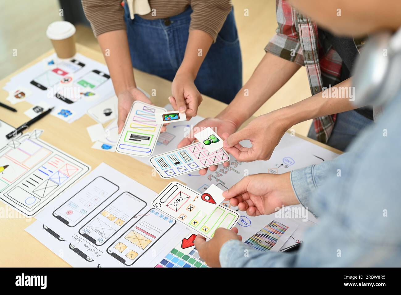 Creative designer team planning application template layout framework ...