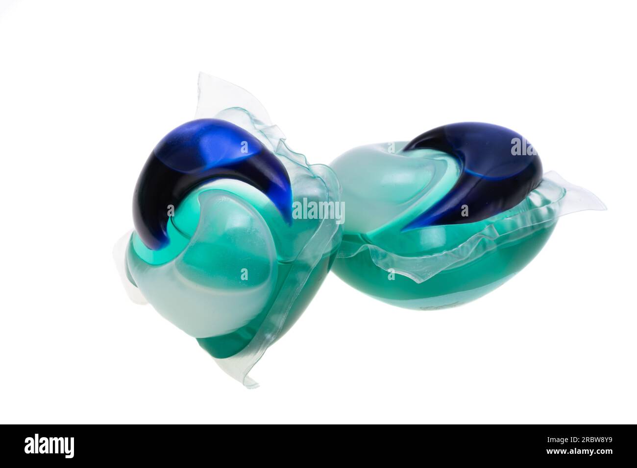 capsules for washing isolated on white background Stock Photo - Alamy