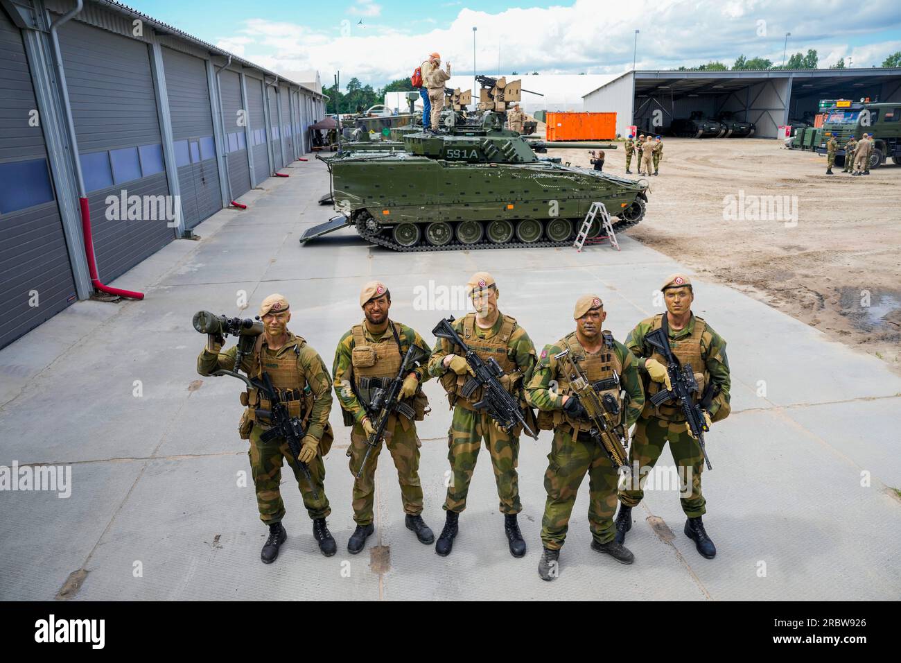 Rukla, Lithuania 20230710.Andreas Wiig, Ole Tobias Eikeland, Simen Emil ...