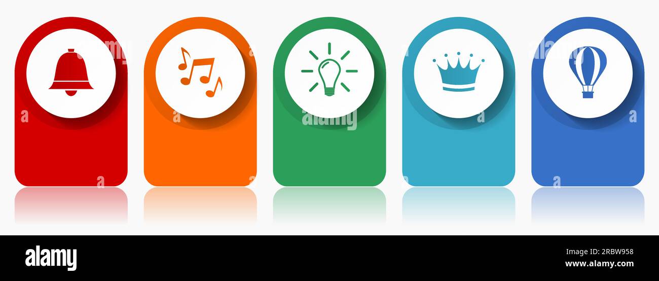 Internet icon set, miscellaneous vector icons such as bell, music ...