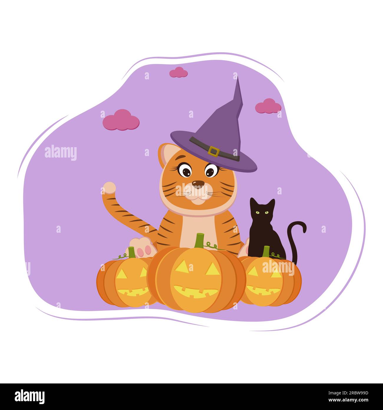 Tiger pumpkins Stock Vector Images - Alamy