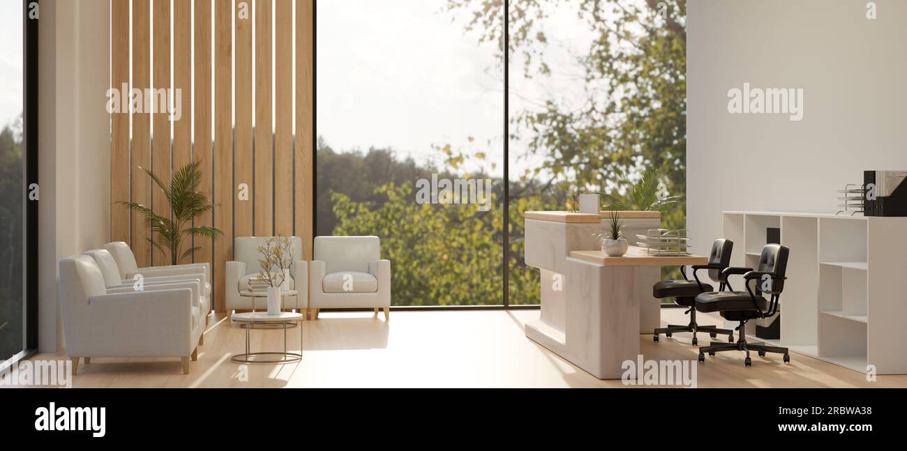 Interior design of a beautiful luxury lobby area with luxury marble ...