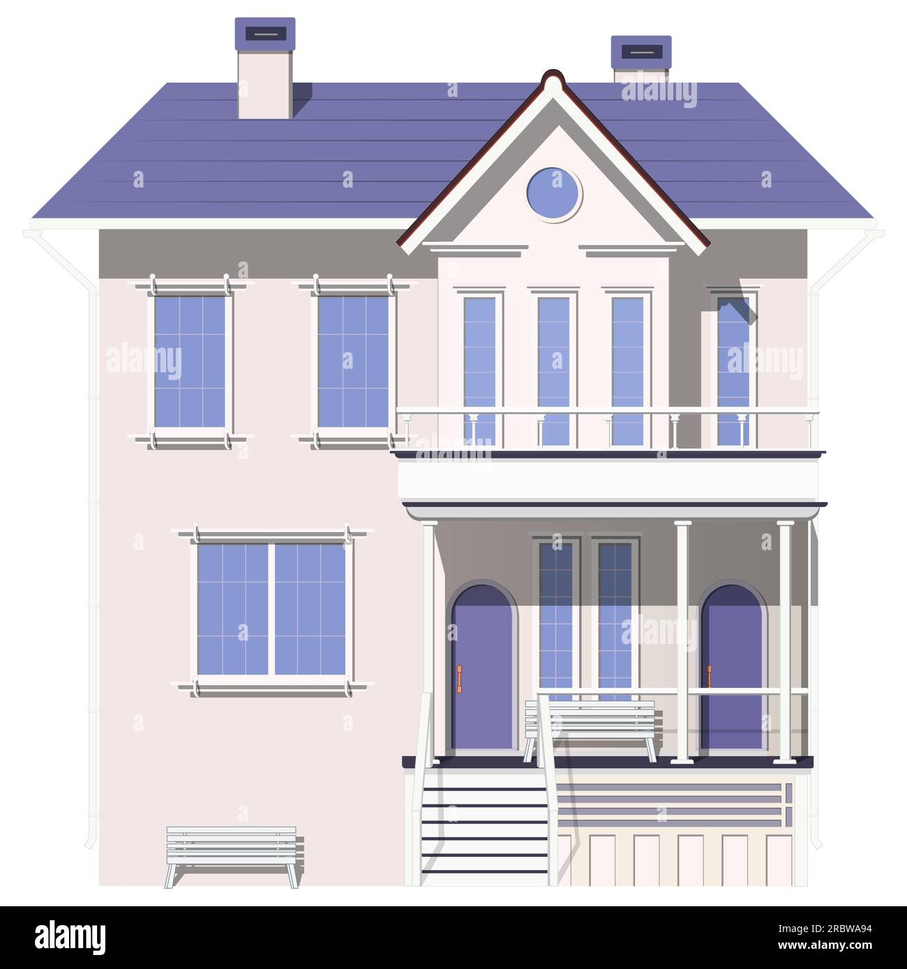 Two Story House Clip Art Inside View Two Story Image & Photo (Free
