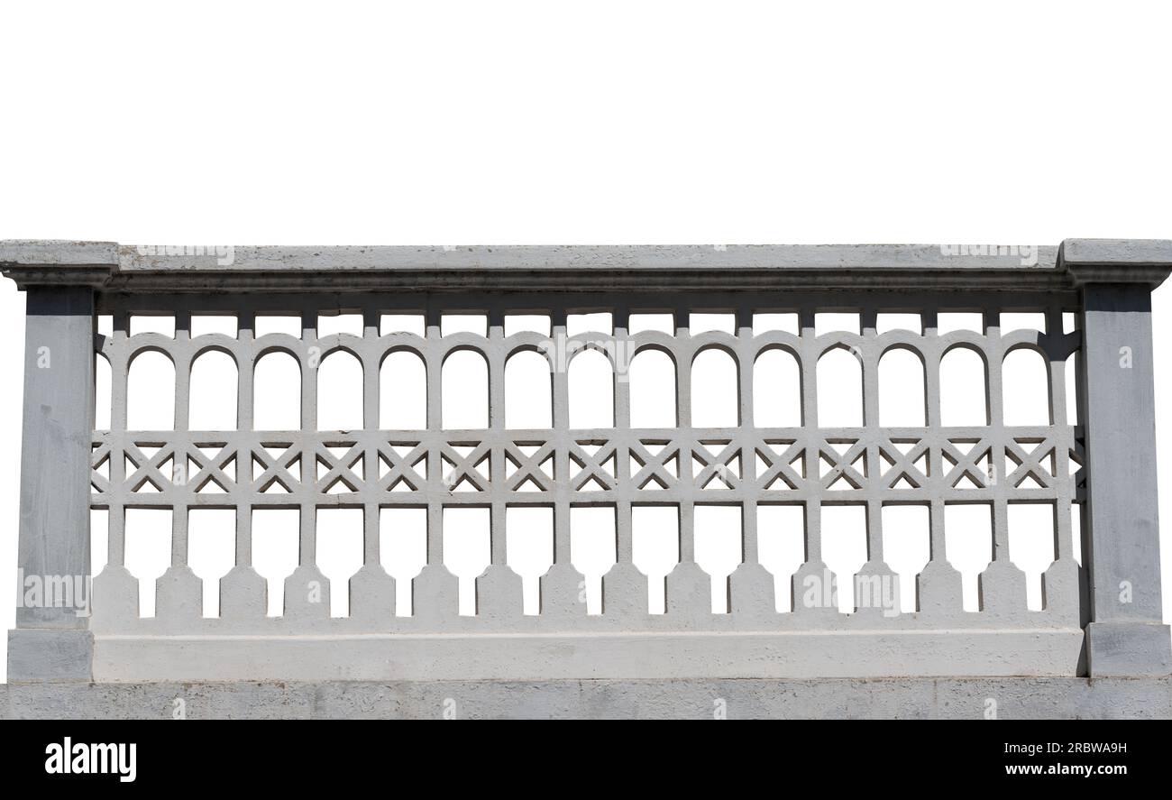 railing isolated on white background Stock Photo - Alamy