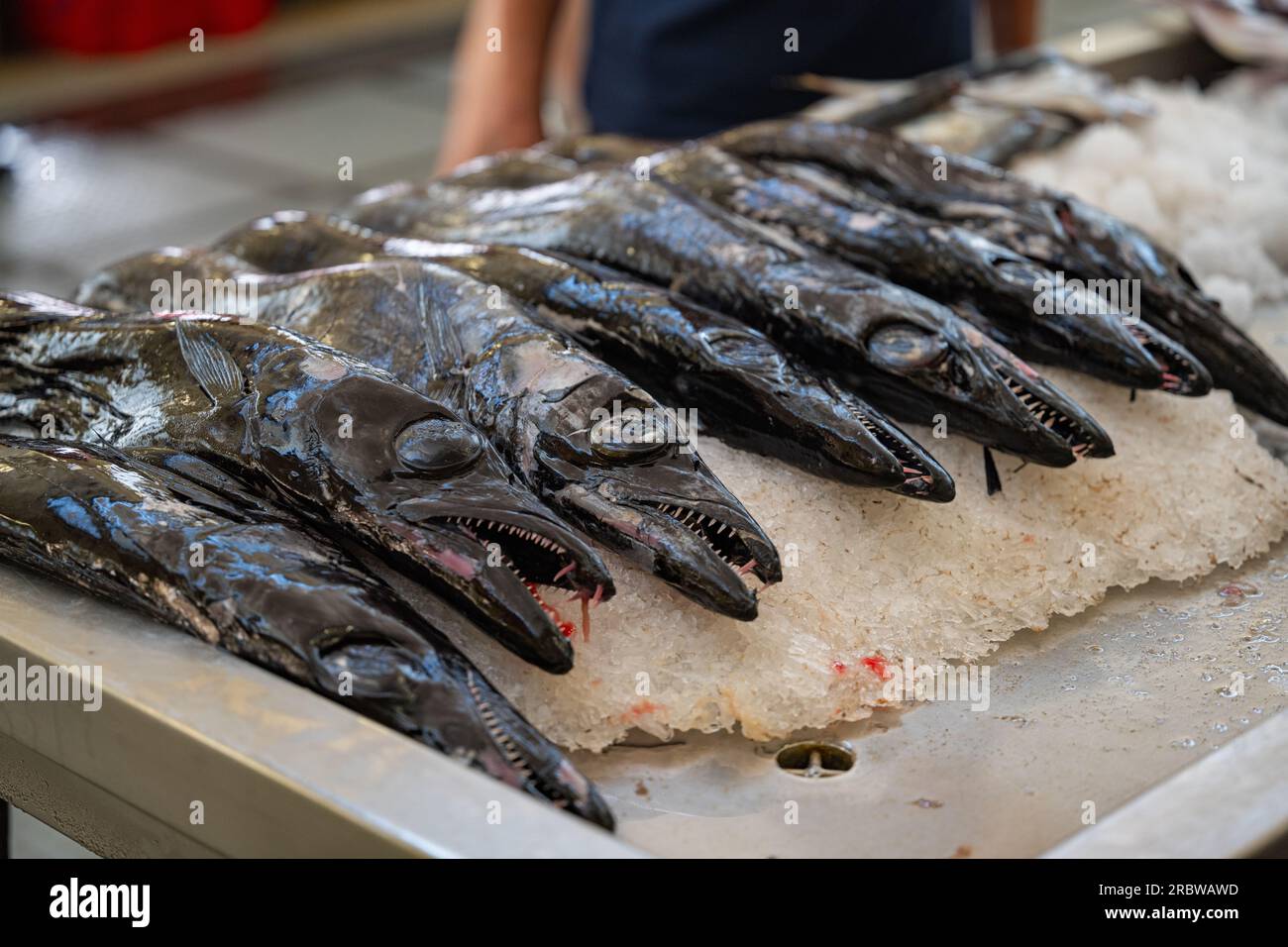 saber fish in the market Stock Photo - Alamy