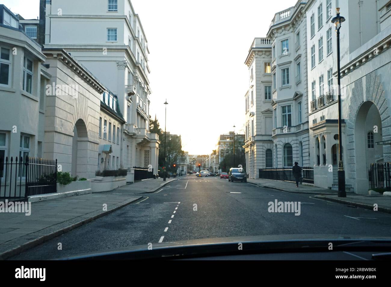 Exterior architecture and European design of London street from view ...