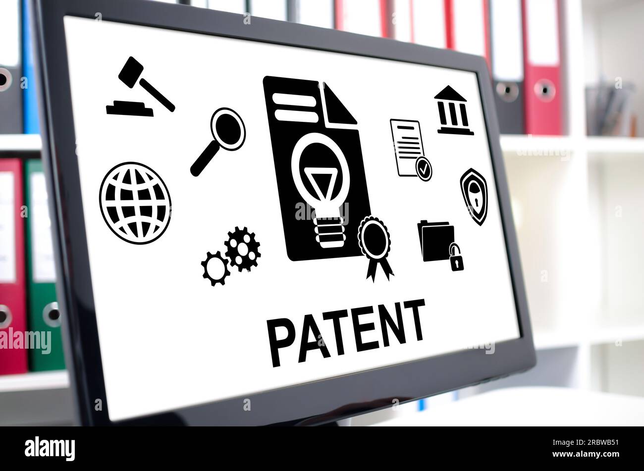 Patent concept shown on a computer screen Stock Photo - Alamy