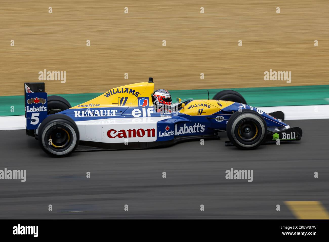 Williams FW15C during the 2023 Formula 1 Aramco British Grand Prix ...
