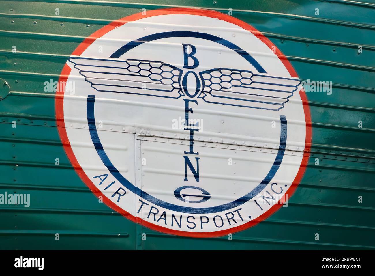 Boeing Air Transport Inc. sign on a Boeing 80A-1 passenger aircraft The ...