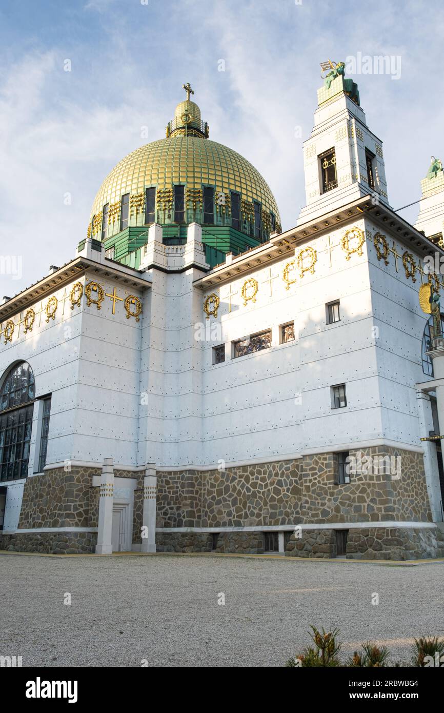 Modern architecture in Austria, Am Steinhof Church Stock Photo - Alamy