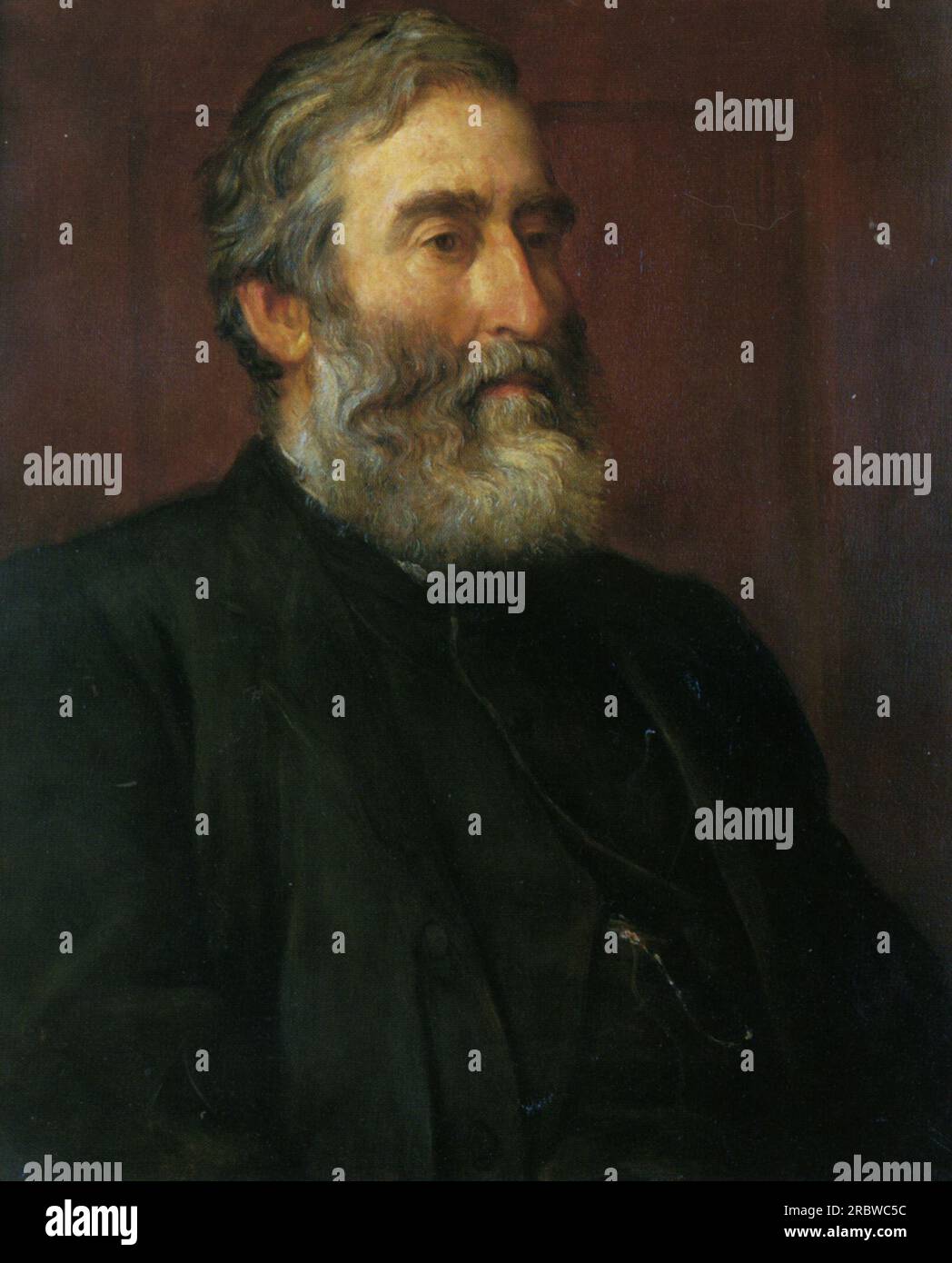 Portrait of the reverend Harry Jones by George Frederick Watts Stock ...