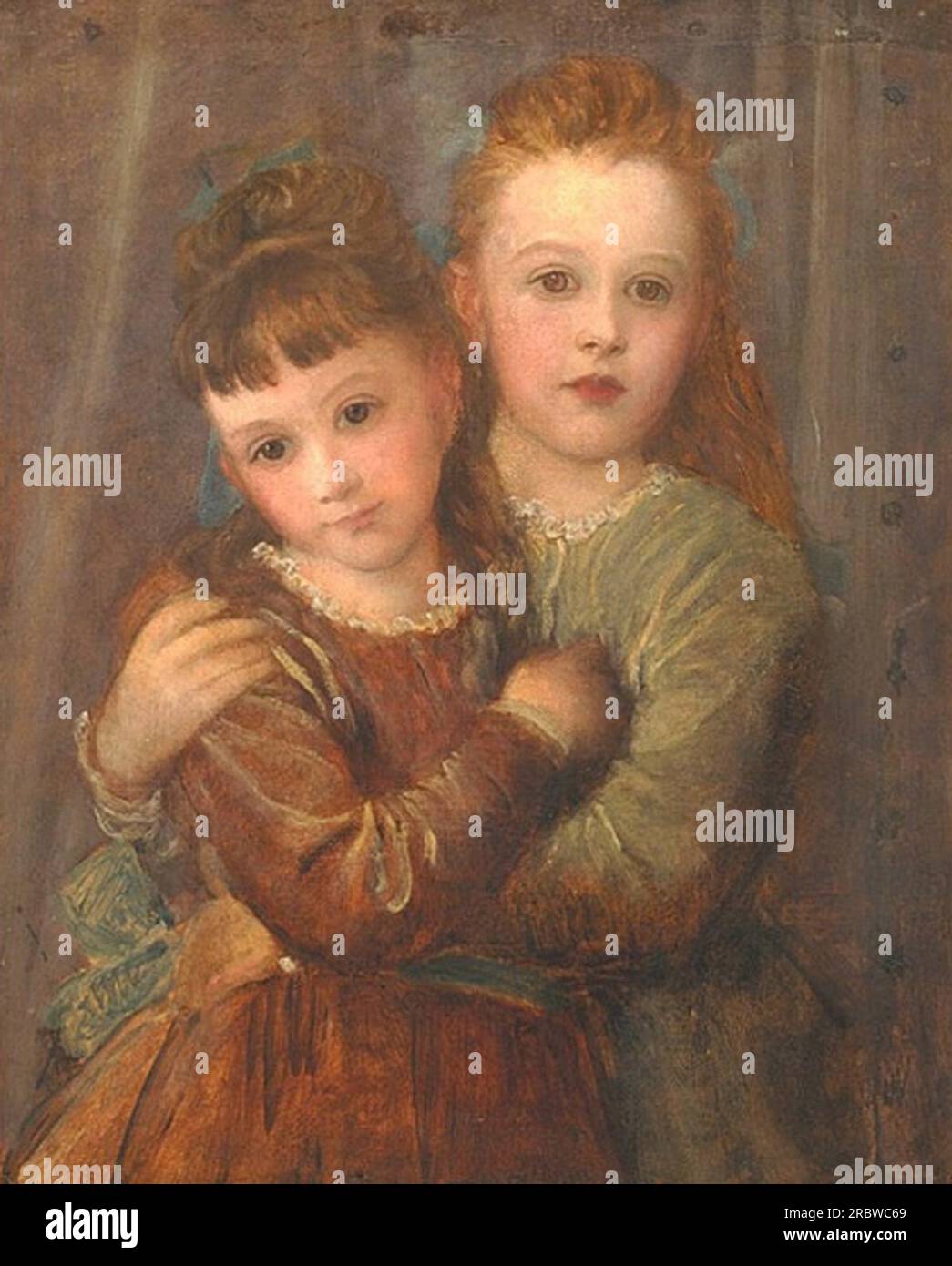 Rachel and Laura Gurney 1875 by George Frederick Watts Stock Photo - Alamy