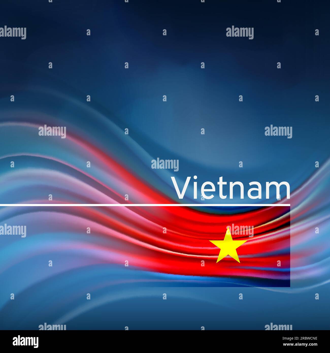 Vietnam flag background. Abstract vietnamese flag in the blue sky ...