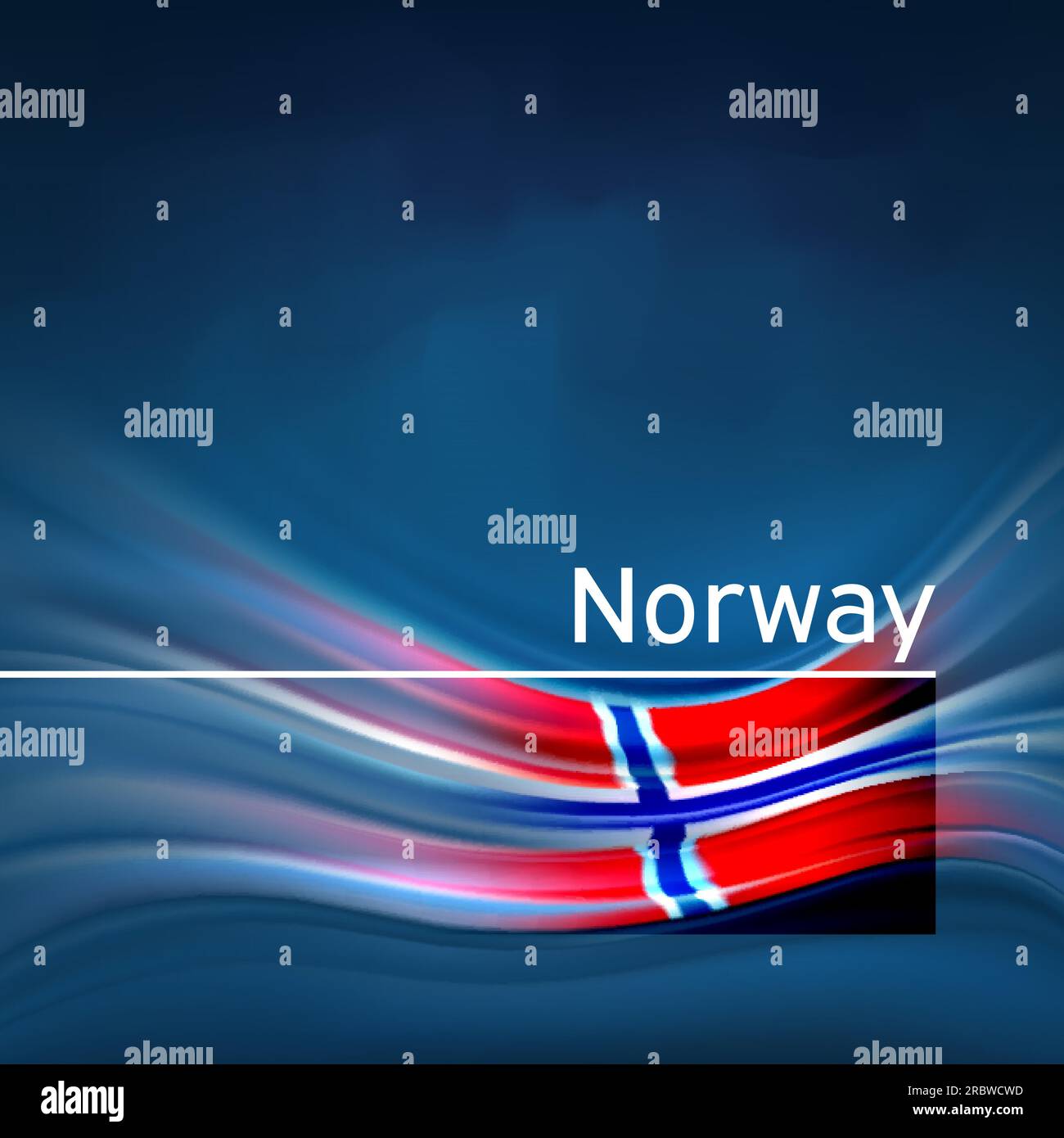 Norway flag background. Abstract norwegian flag in the blue sky ...