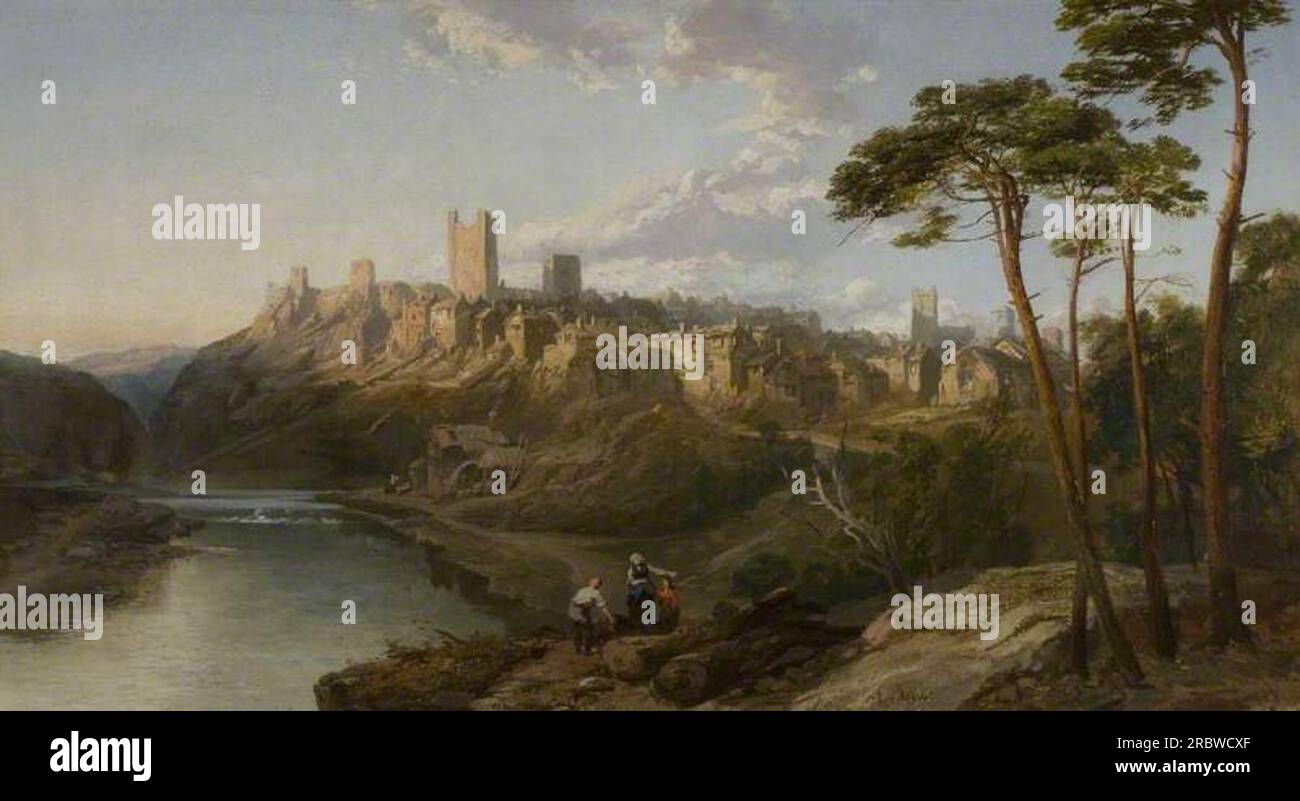 Richmond Castle, Yorkshire by James Webb Stock Photo - Alamy