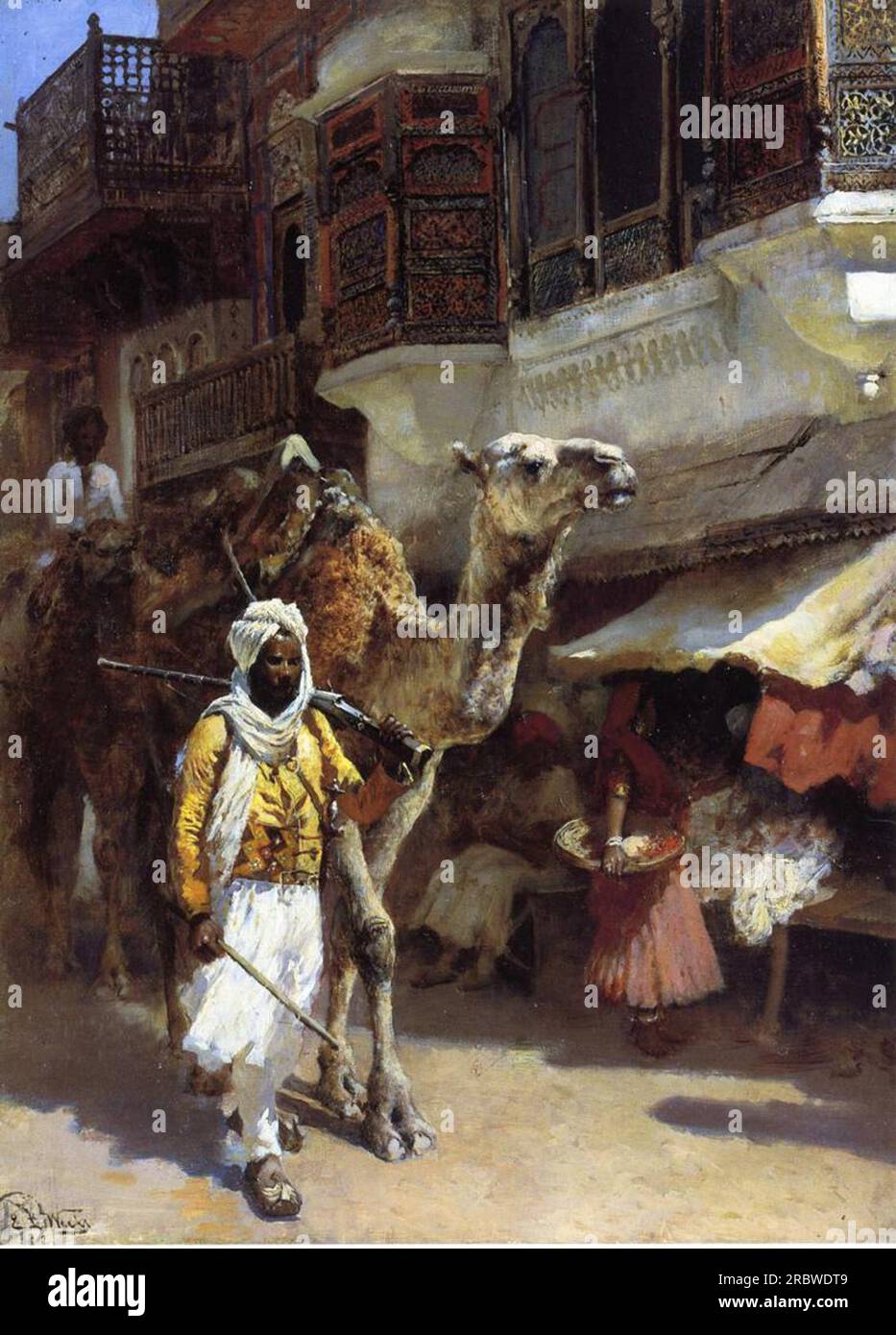 Man Leading a Camel by Edwin Lord Weeks Stock Photo - Alamy