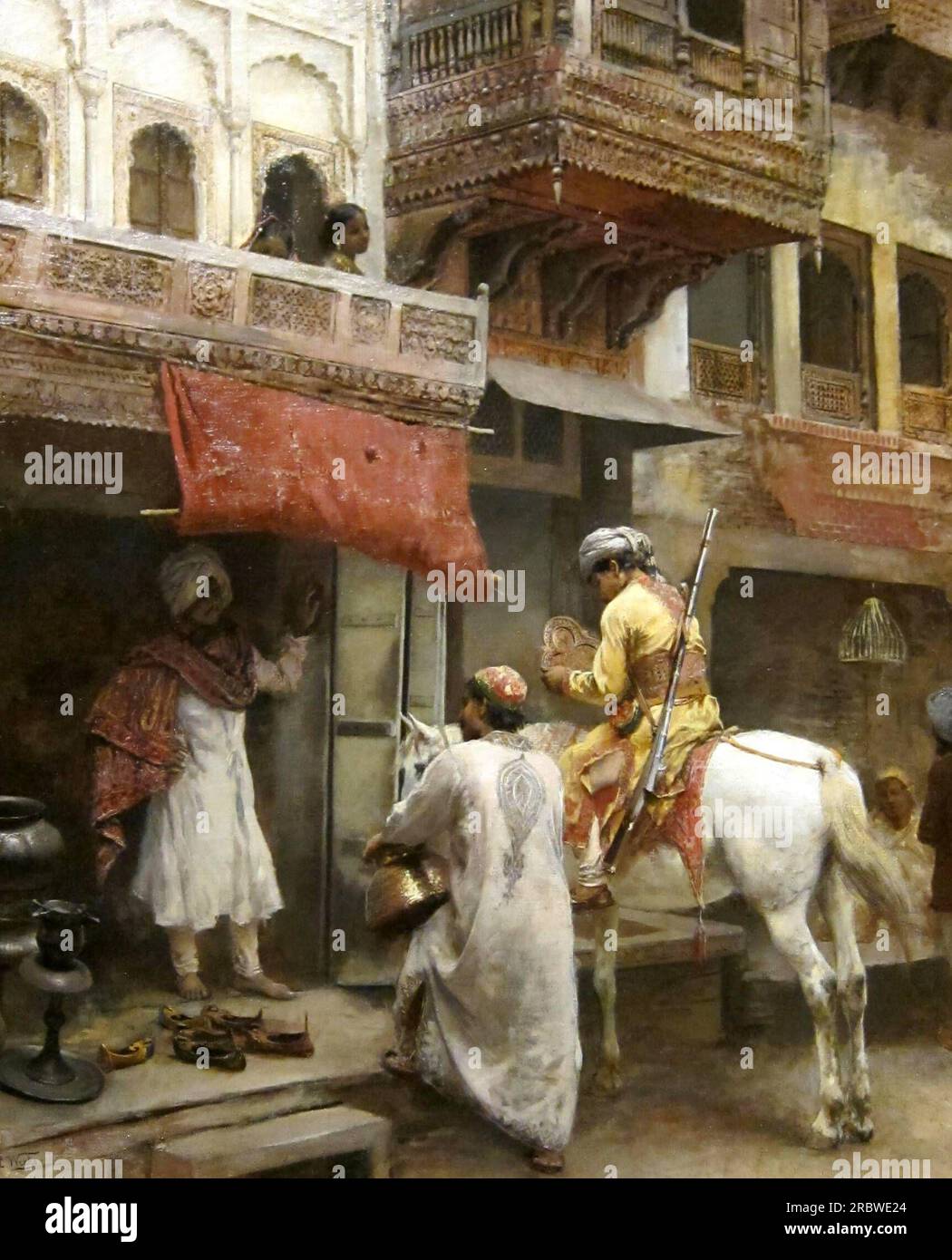 Street Scene In India 1888 by Edwin Lord Weeks Stock Photo - Alamy
