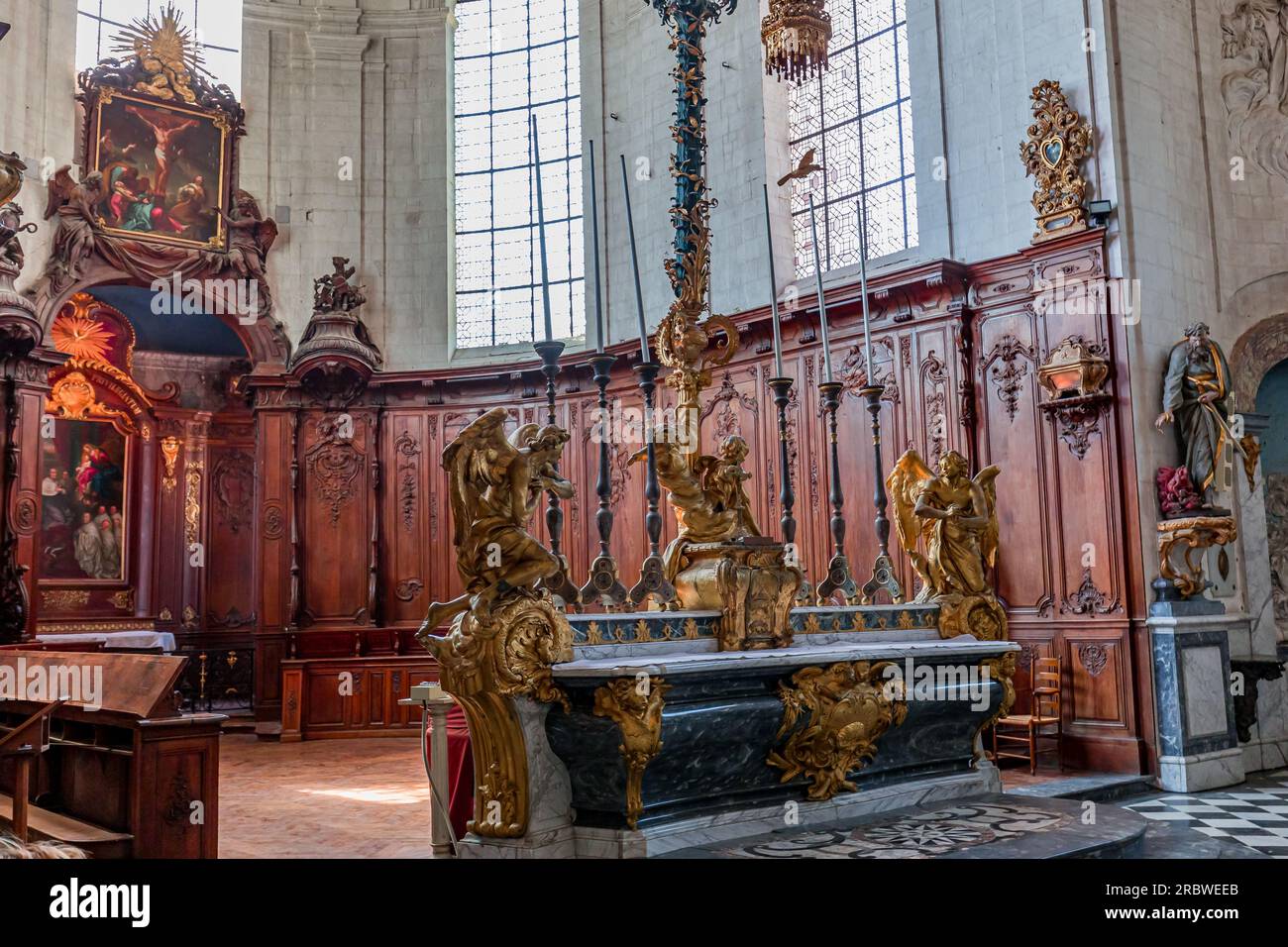 ARGOULES, FRANCE, JUNE 16, 2023 : interiors and architectural details ...