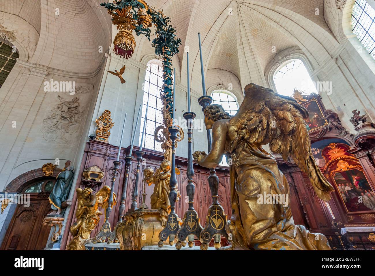ARGOULES, FRANCE, JUNE 16, 2023 : interiors and architectural details ...