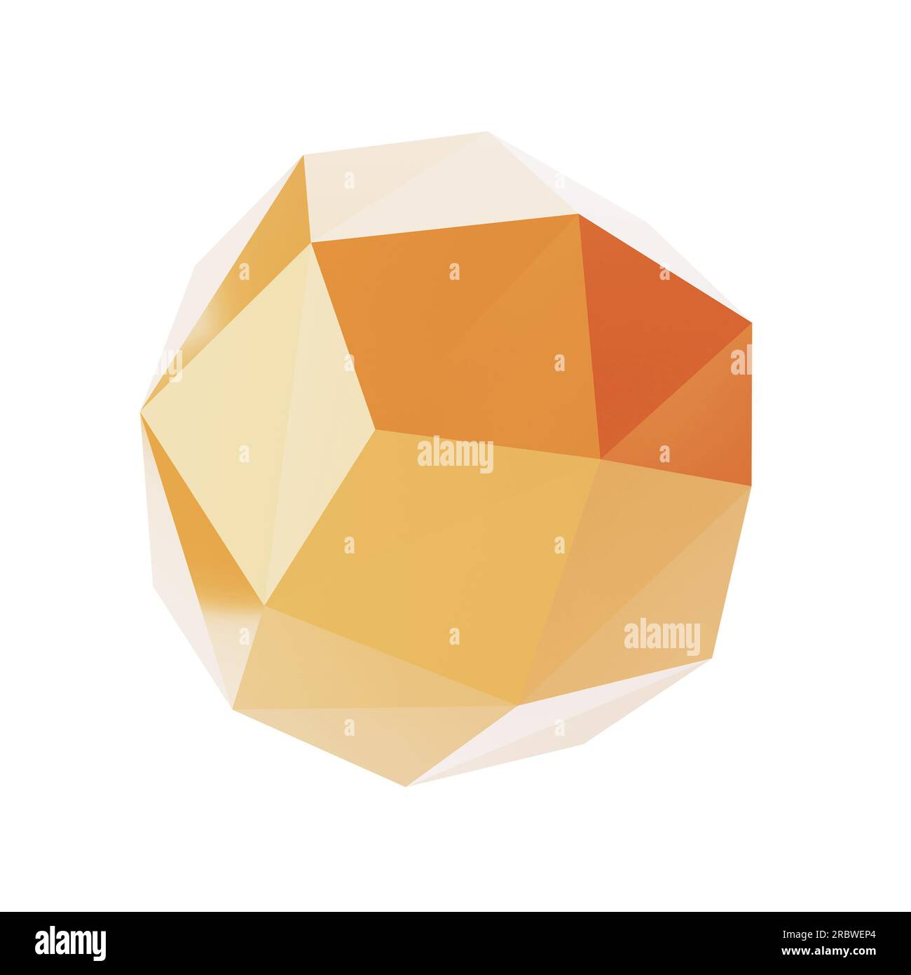 3d element abstract polygon ball golden geometric shape. Realistic ...