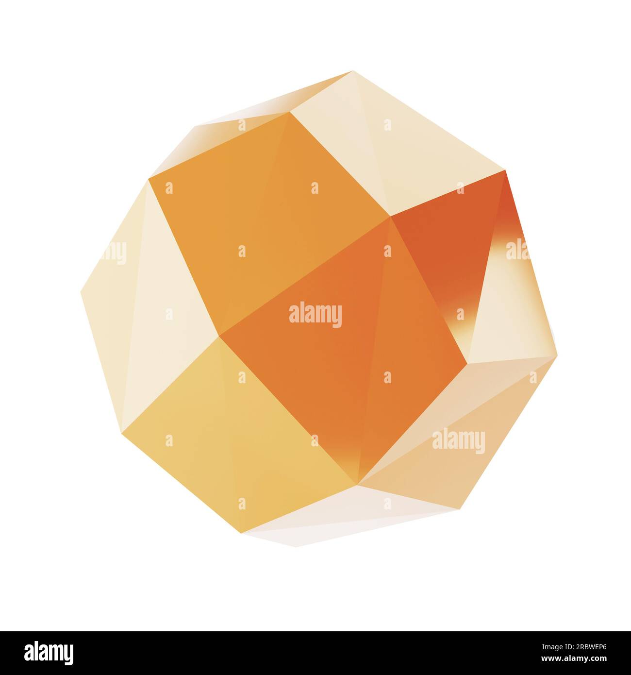 3d element abstract polygon ball golden geometric shape. Realistic ...