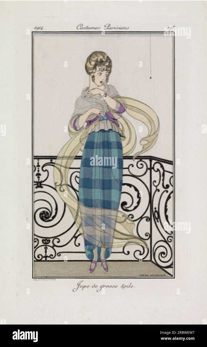 Large Toile Skirt 1914 by Gerda Wegener Stock Photo - Alamy