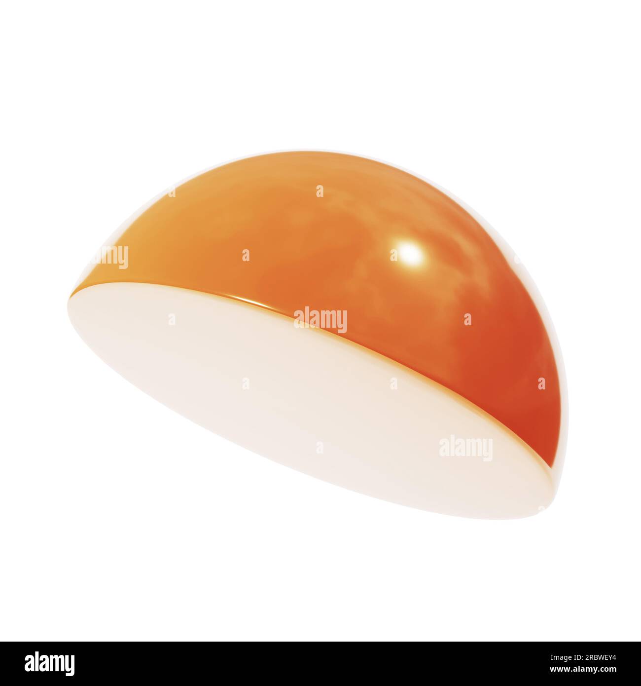 3d element semisphere golden geometric shape. Realistic glossy template ...