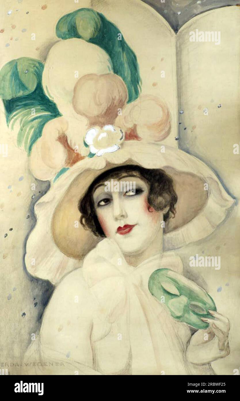 Carnival, Lily 1928 by Gerda Wegener Stock Photo - Alamy