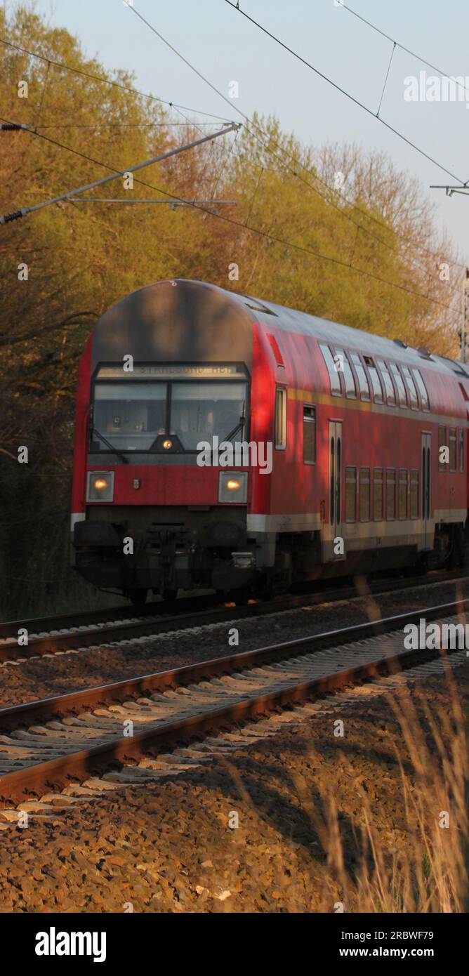 A German locomotive in spring Stock Photo - Alamy