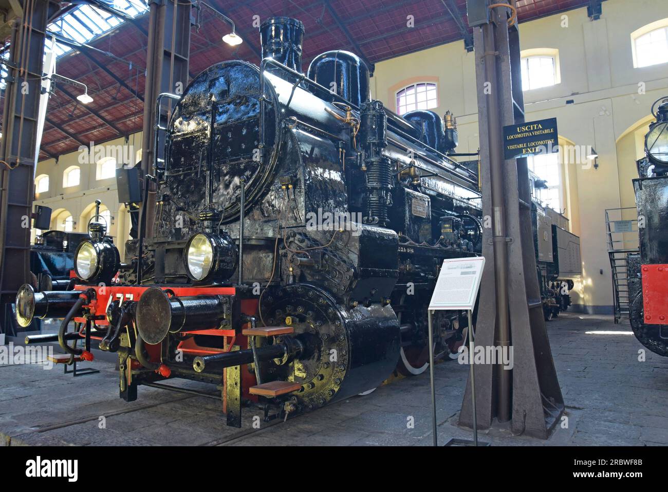 Vintage steam locomotives on display at the National Railway Museum of ...