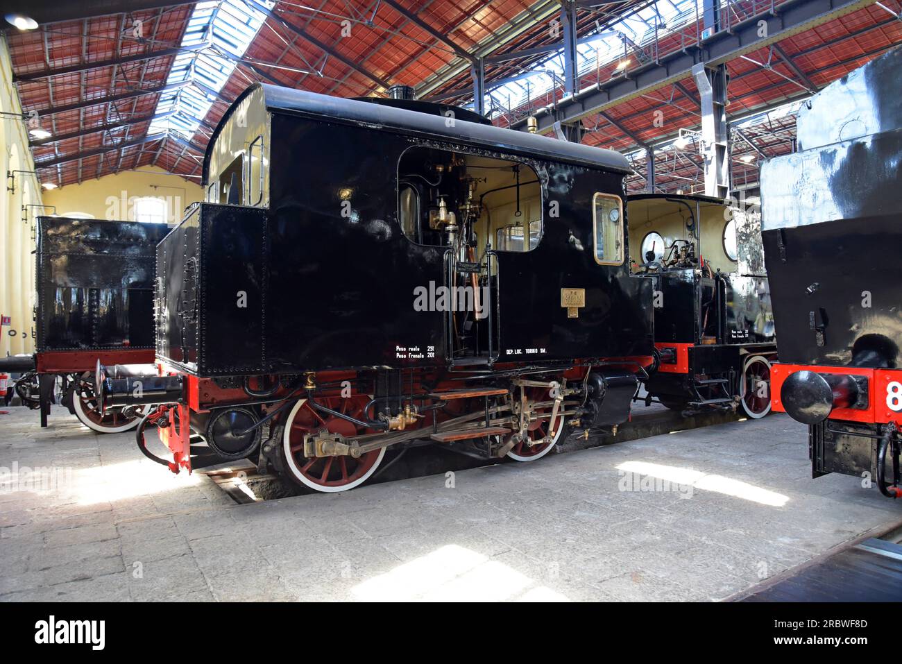 Vintage vertical boiler steam locomotive on display at the National ...