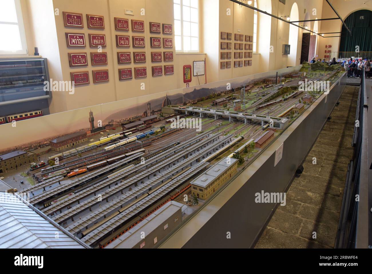 A large model railway layout display at the National Railway Museum of ...