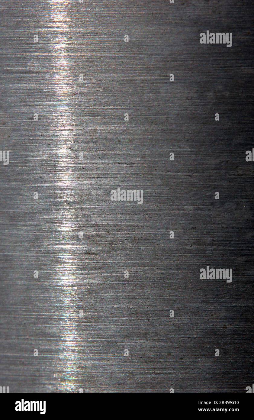 Macro of a brushed metal texture Stock Photo - Alamy
