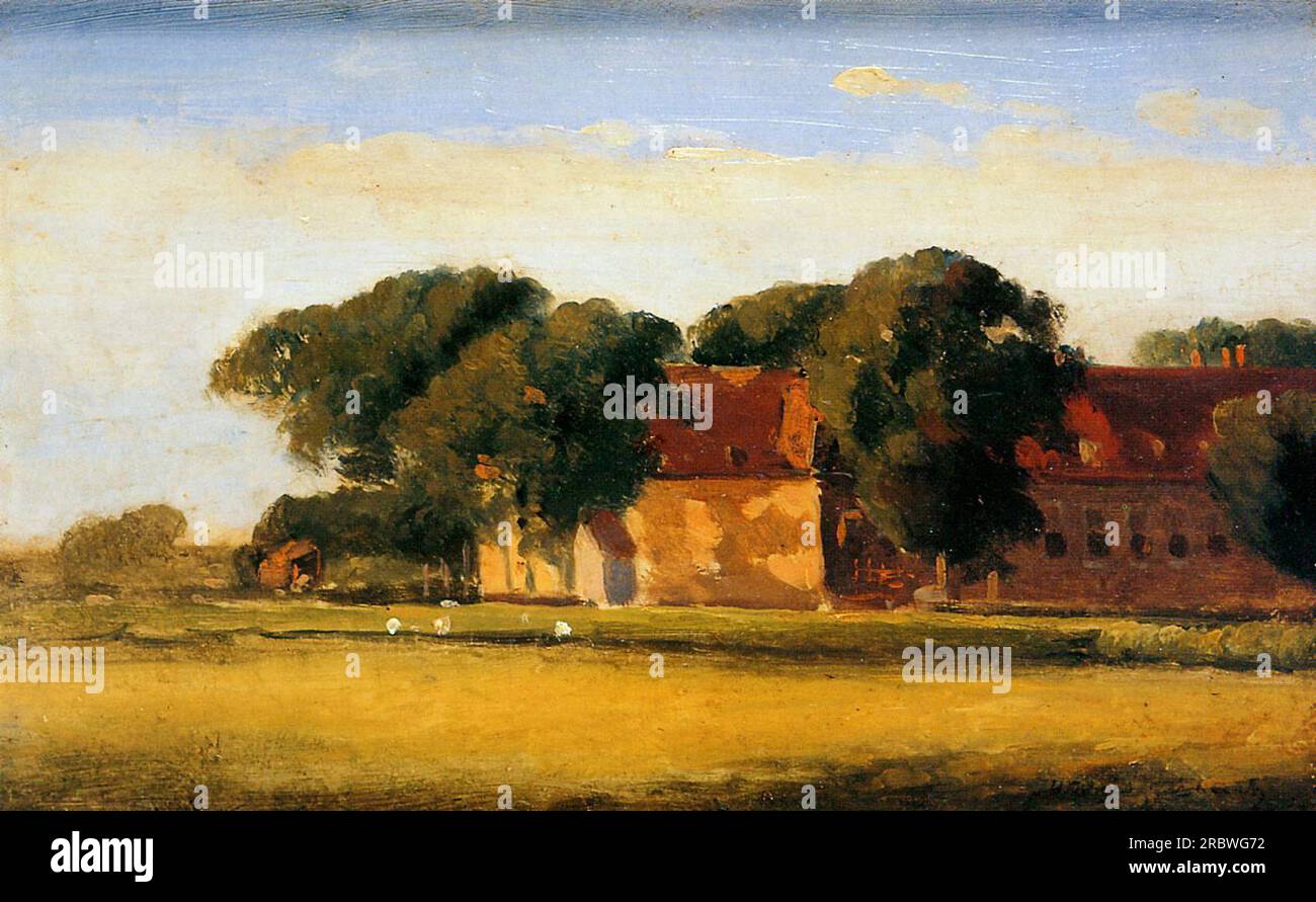 Landscape by Johan Hendrik Weissenbruch Stock Photo - Alamy