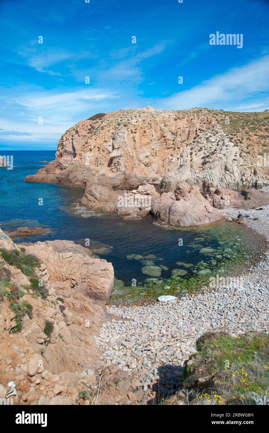 Promontory of Capo Pecora, Arbus, Sardinia, Italy, Europe Stock Photo ...