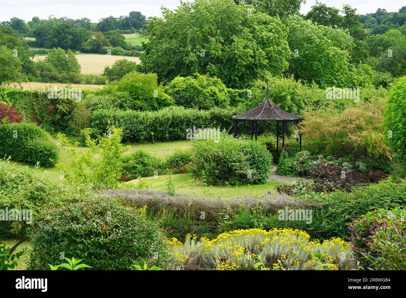 Inside the Walled Garden at Shenley Park Stock Photo - Alamy