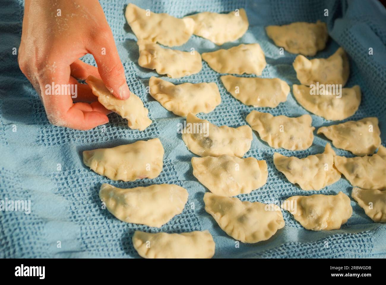 step by step making blueberry dumplings pierogi varenky at home ...