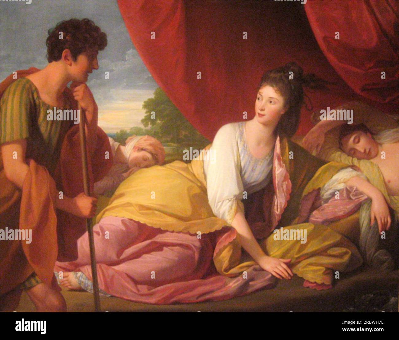 Cymon and Iphigenia 1773 by Benjamin West Stock Photo - Alamy