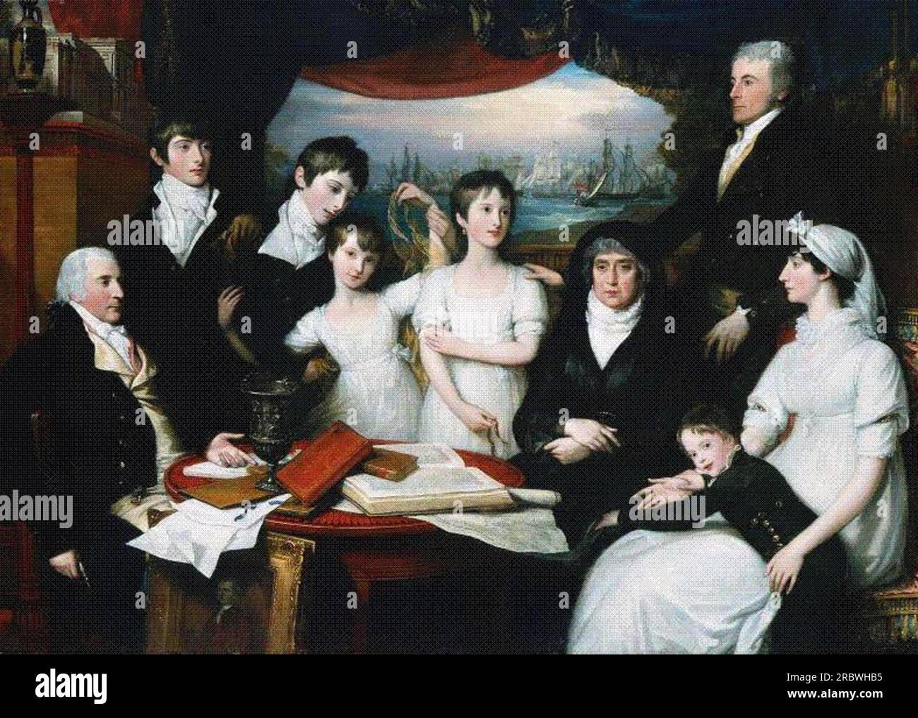 The Hope Family of Sydenham Kent 1802 by Benjamin West Stock Photo - Alamy
