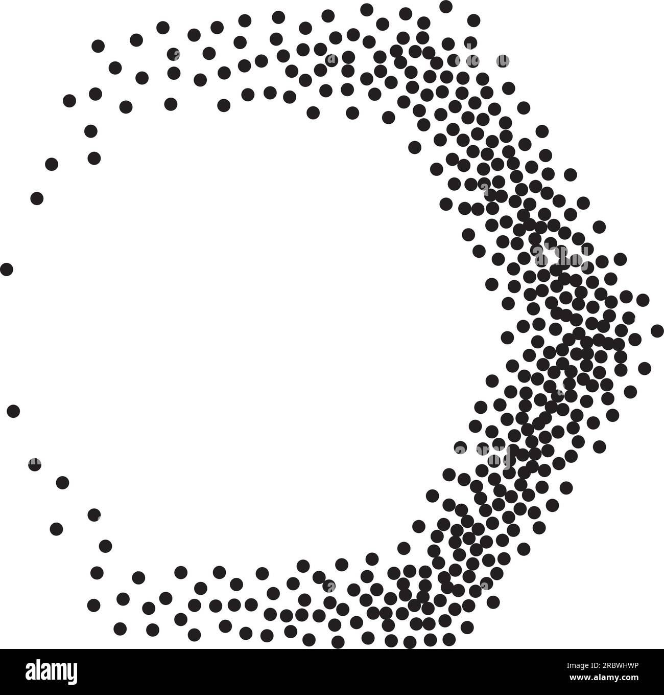 Retro icon with stipple shape on white background. White noise grainy ...