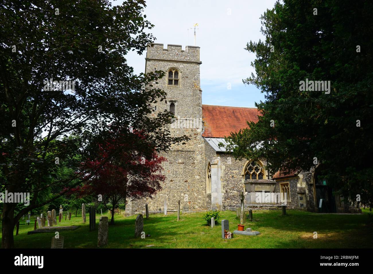St Mary's Church, North Mymms Stock Photo - Alamy