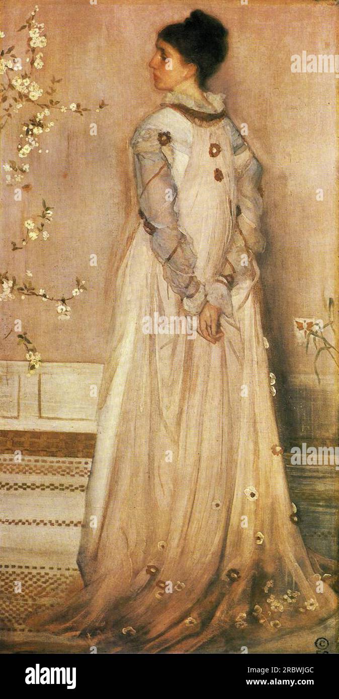 Symphony in Flesh Colour and Pink: Portrait of Mrs Frances Leyland 1873 ...