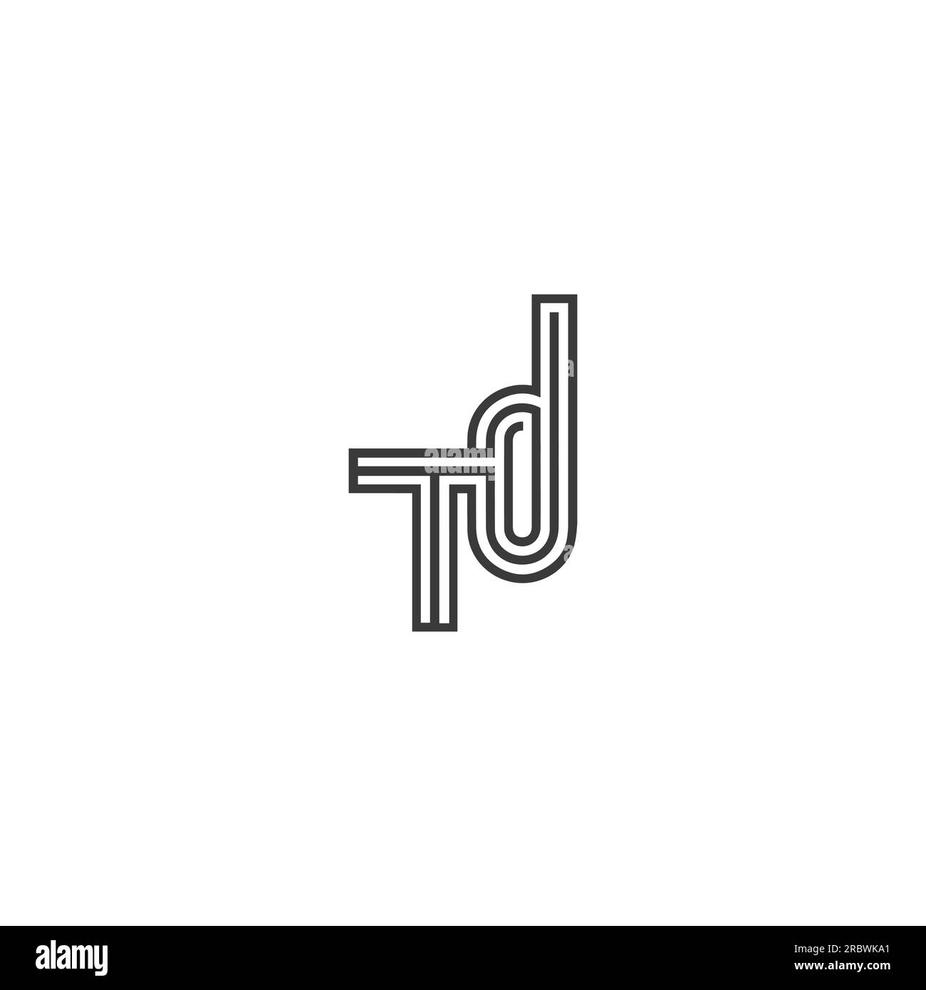 Td icons Black and White Stock Photos & Images - Alamy