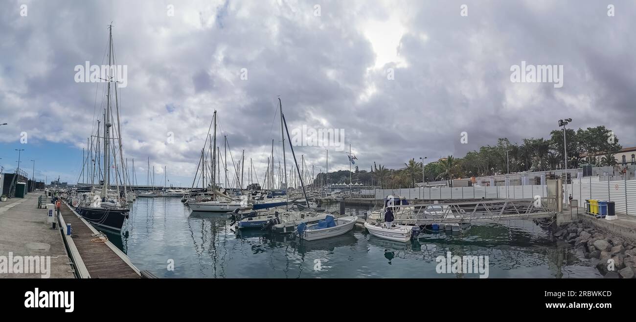 Madeira Island Portugal - 04 19 2023: Panoramic view at the Funchal ...