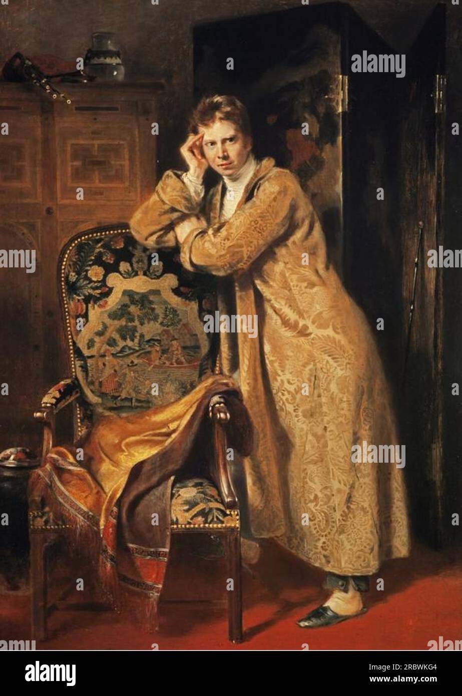 Portrait of Andrew Geddes 1816 by David Wilkie Stock Photo - Alamy