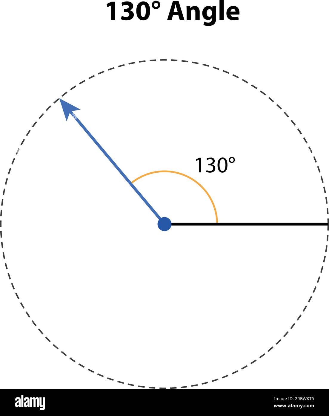 10° Angle. vector illustration. math geometric. isolated on white ...