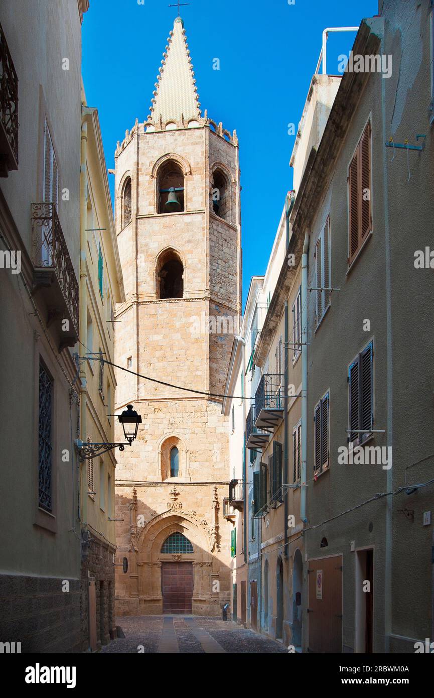 San francesco church alghero sardinia hi-res stock photography and ...